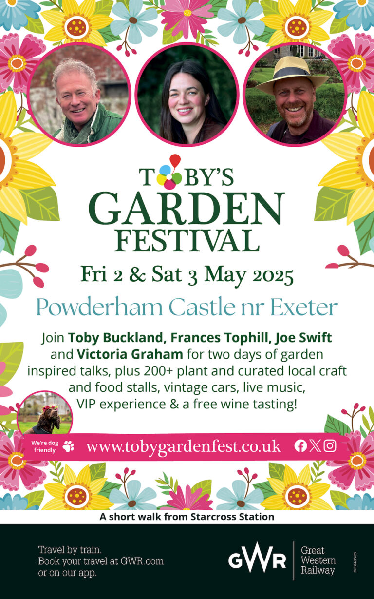Toby's Garden Festival 2025 - Powderham Castle 2 & 3 May 2025